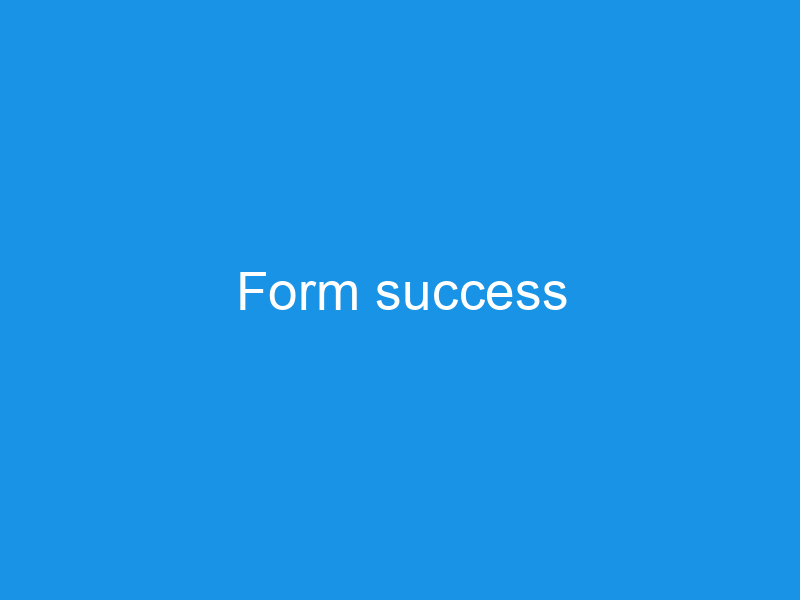 Form success - Weaver Vale Practice